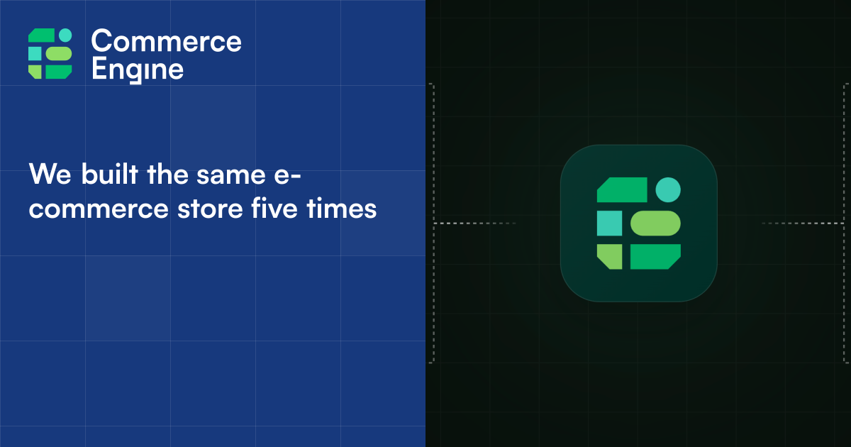 We built the same e-commerce store five times