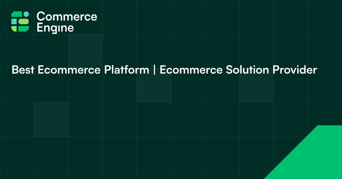 Best Ecommerce Platform | Ecommerce Solution Provider